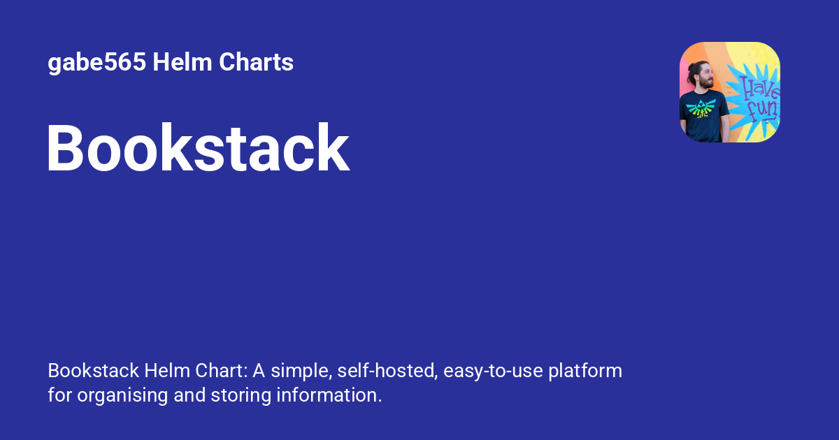 Bookstack - gabe565 Helm Charts