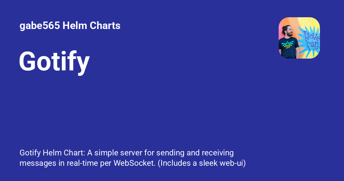 Gotify - gabe565 Helm Charts
