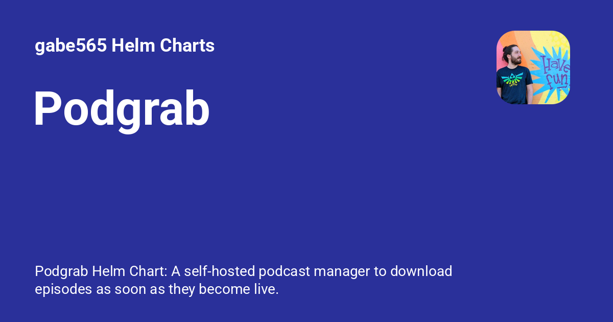 Podgrab - gabe565 Helm Charts